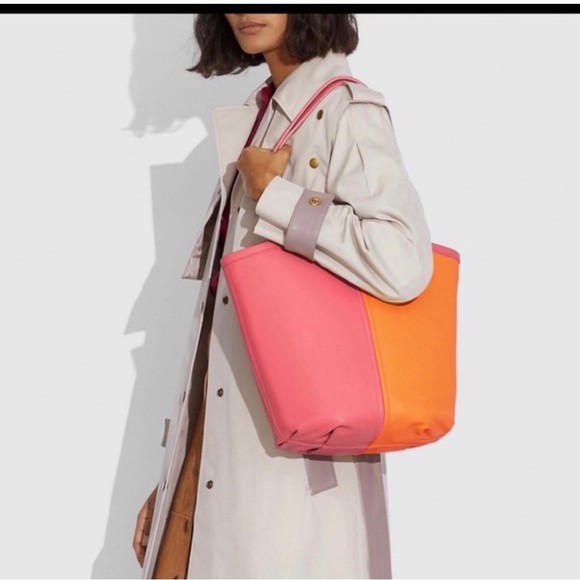 Coach | Bags | Coach Bea Tote In Colorblock Leather | Poshmark
